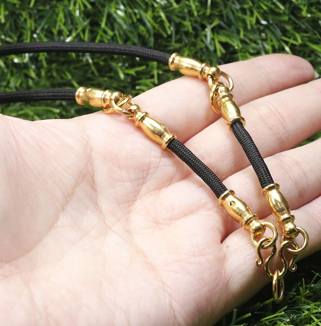 Thai Amulet Rope Necklace: Gold Plated Hooks, Talisman Gift - Etsy