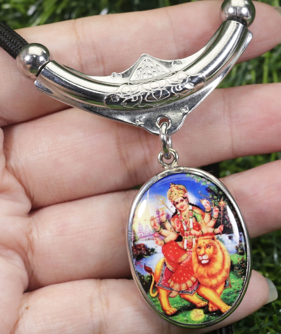 Maa Durga Locket, Mother Durga Statue, Durga Pendant, Pendant Hindu ...