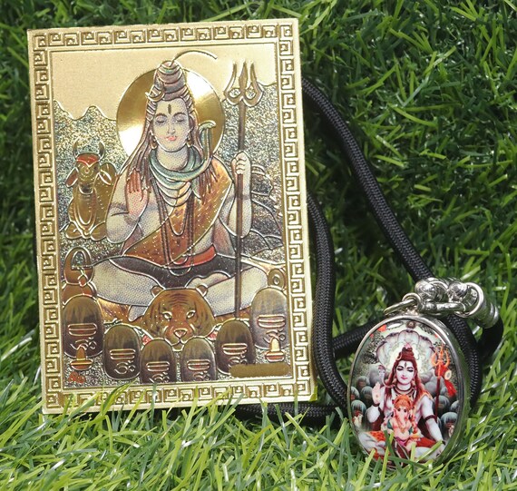 Shiva locket, blessed, Shiva statue, Durga pendant, P… - Gem