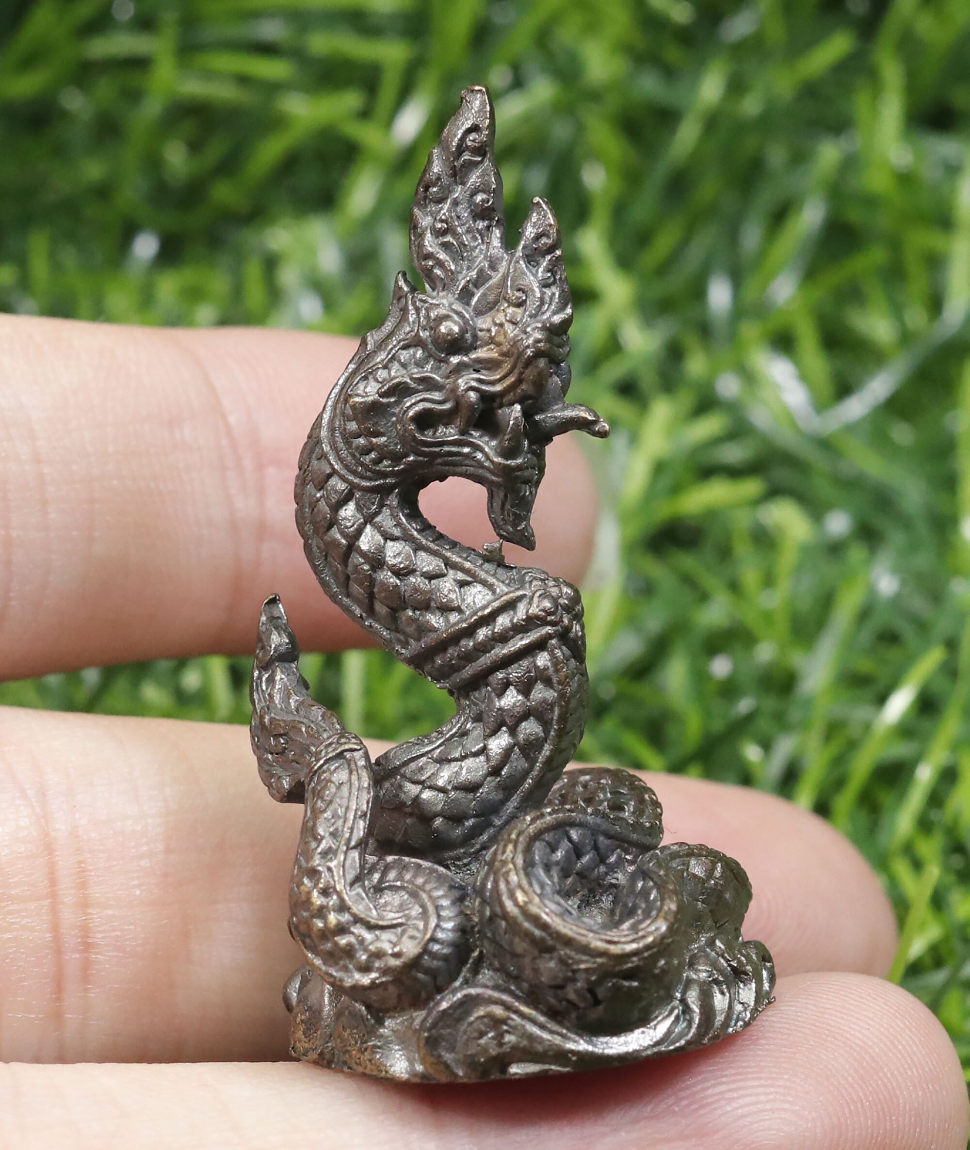 2 Pcs Naga Statue Brass Naga Mini Naga Dragon Brass Thai - Etsy UK