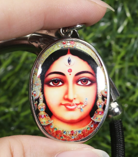 Maa durga locket, Mother durga statue, Durga pendant,… - Gem