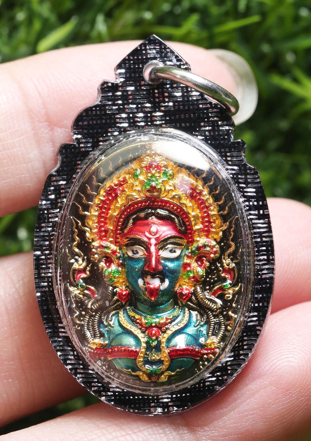 Brass Kali Pendant Necklace - Hindu Goddess Mahakali - Etsy