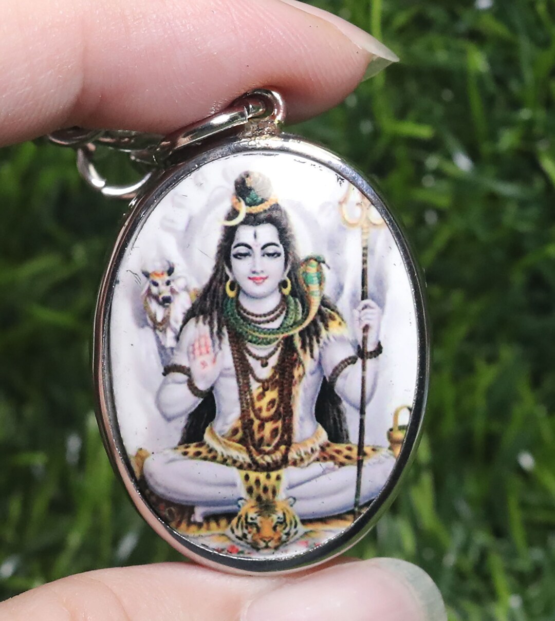 Shiva Locket, Blessed, Shiva Statue, Durga Pendant, Pendant Hindu, Gift ...