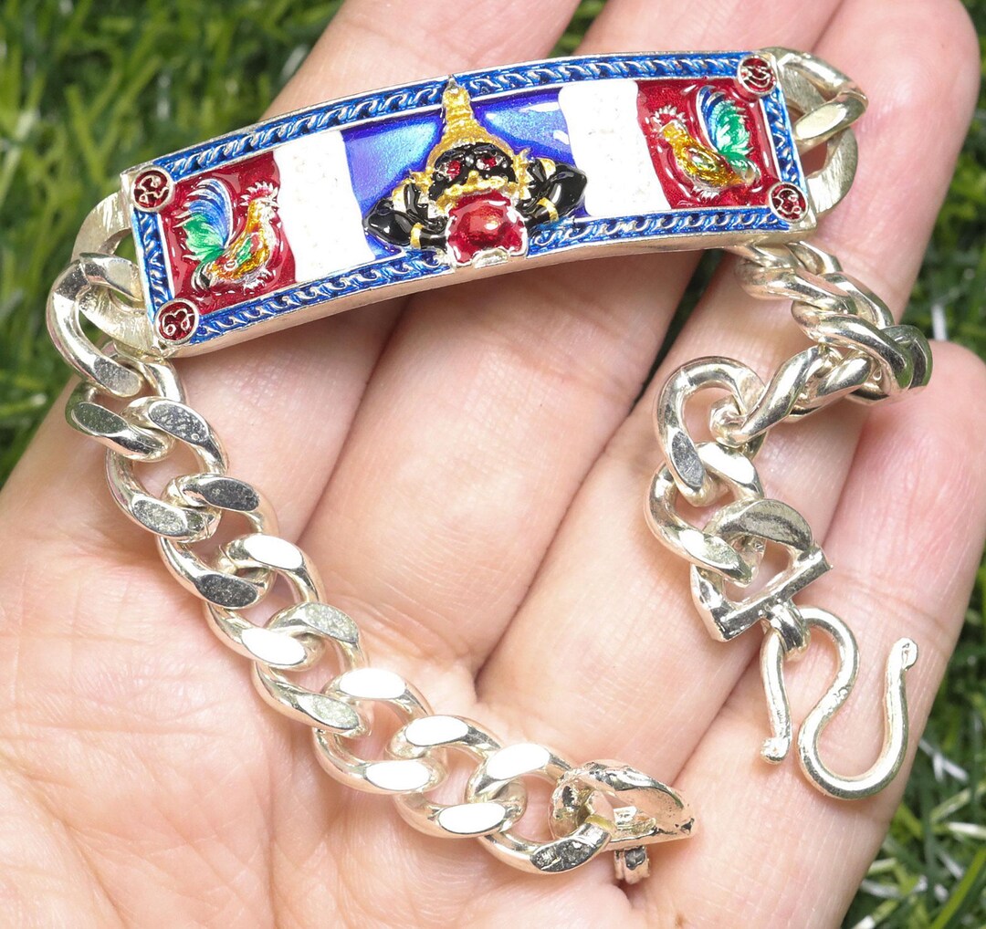 Phaya Rahu Thai Amulet Bracelet: Stainless Steel Buddha Talisman - Etsy