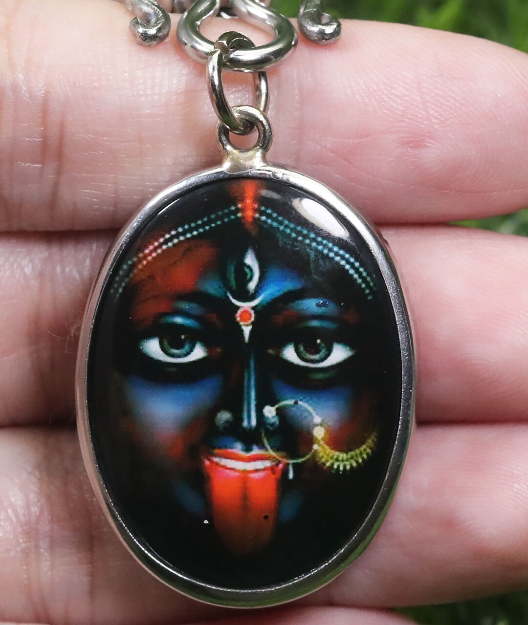 Ohm, Mother Durga Statue, Durga Pendant, Blessed, Pendant Hindu, Gift ...