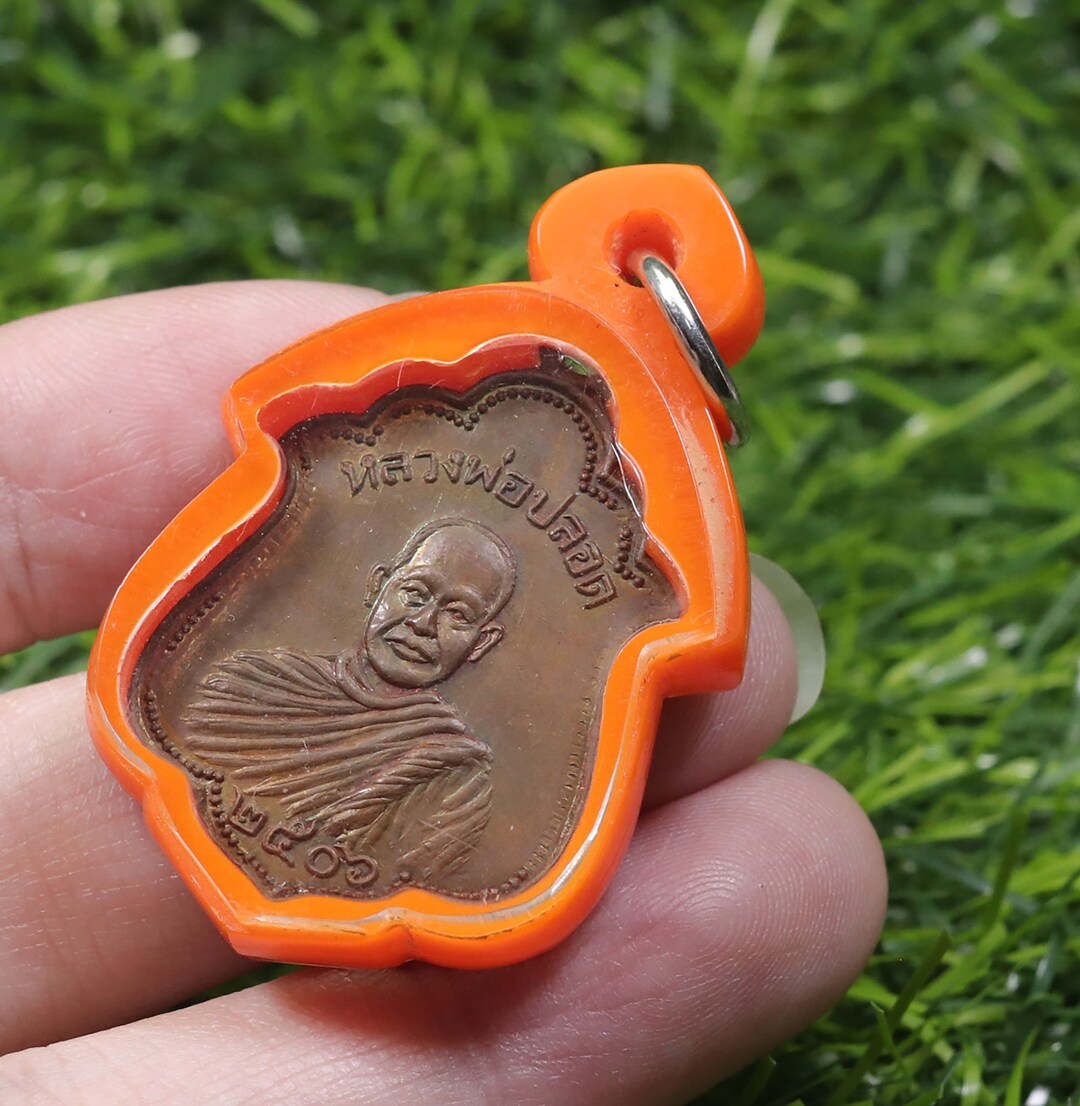 Coin Amulet, Thai Amulet, LP Plod, Coin, Amulet Pendant Lucky Thai ...