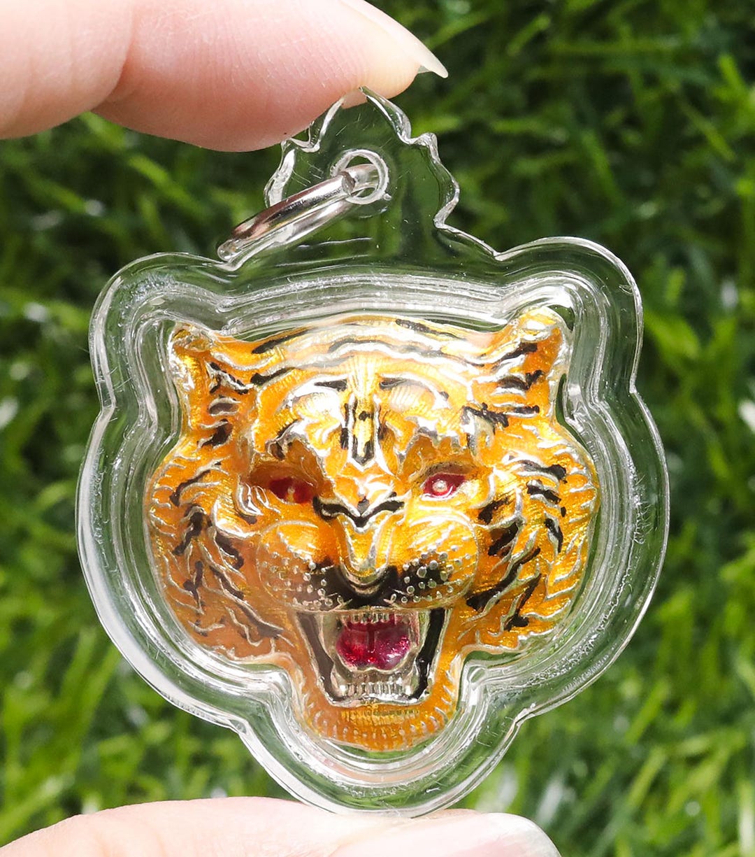 LP Maha Sila Tiger Face Coin, Thai Brass Amulet Talisman - Etsy