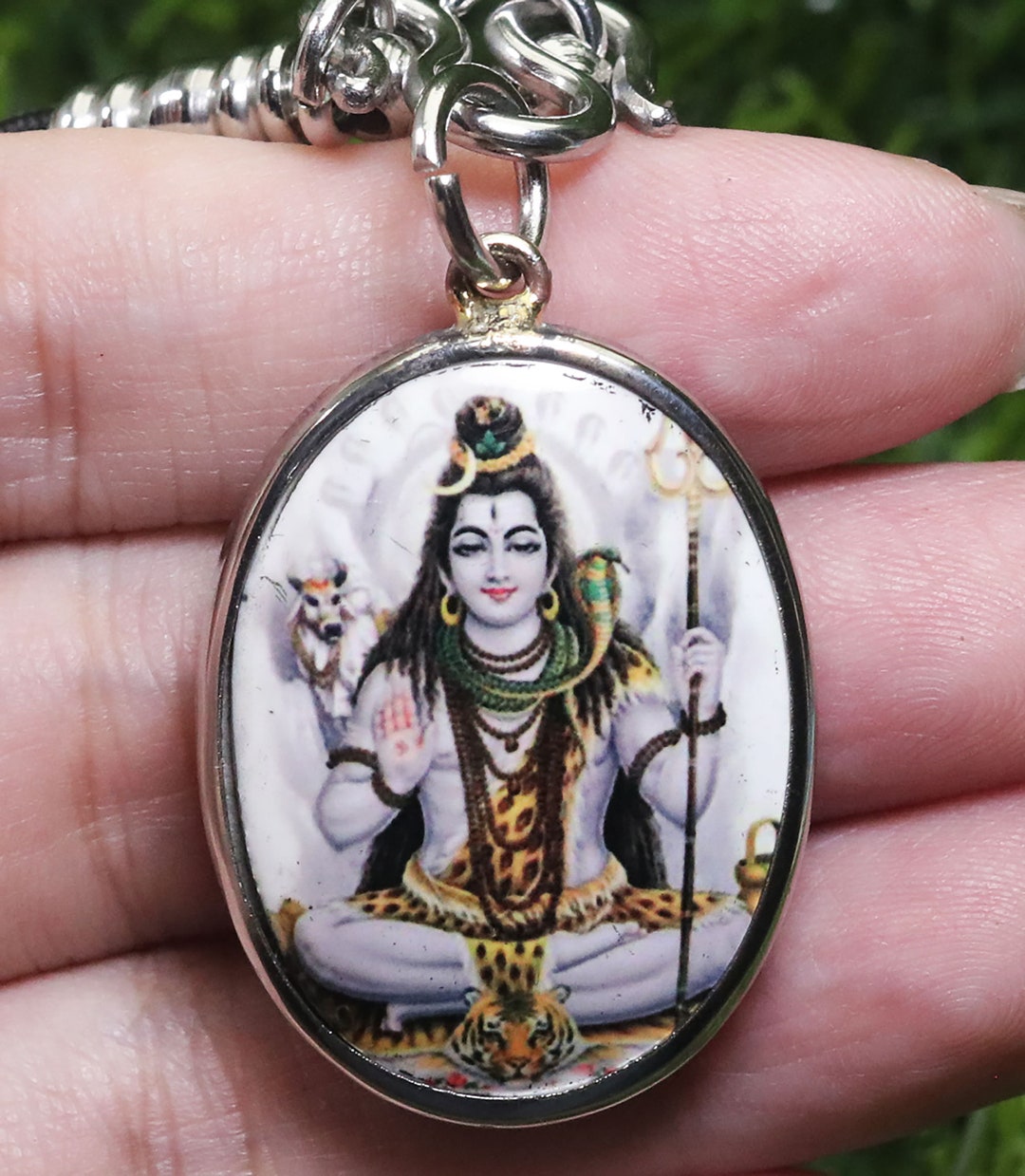 Shiva Locket, Blessed, Shiva Statue, Durga Pendant, Pendant Hindu, Gift ...
