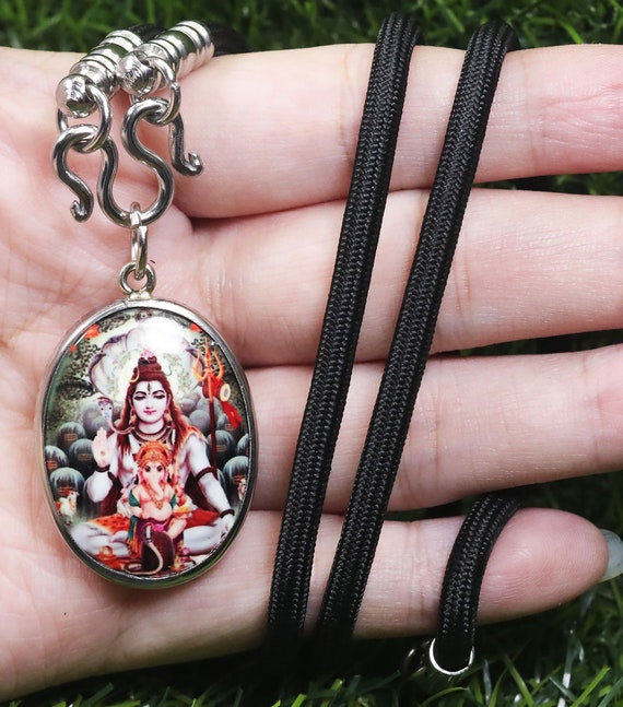 Shiva locket, blessed, Shiva statue, Durga pendant, P… - Gem