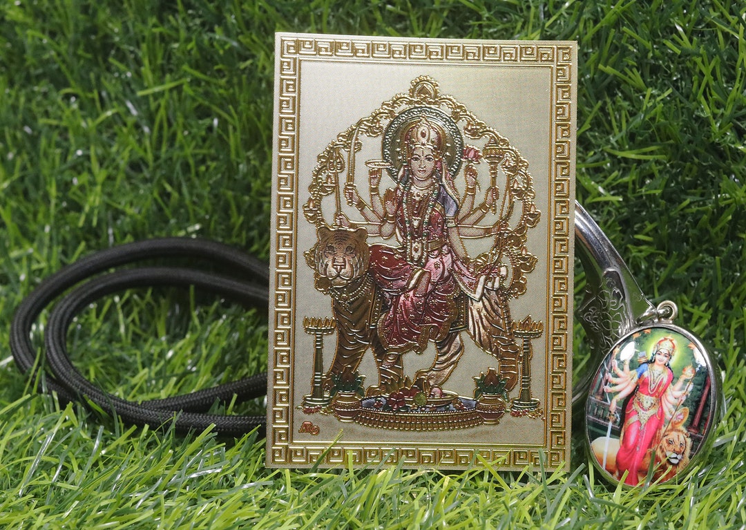 Maa Durga Locket, Mother Durga Statue, Durga Pendant, Pendant Hindu ...