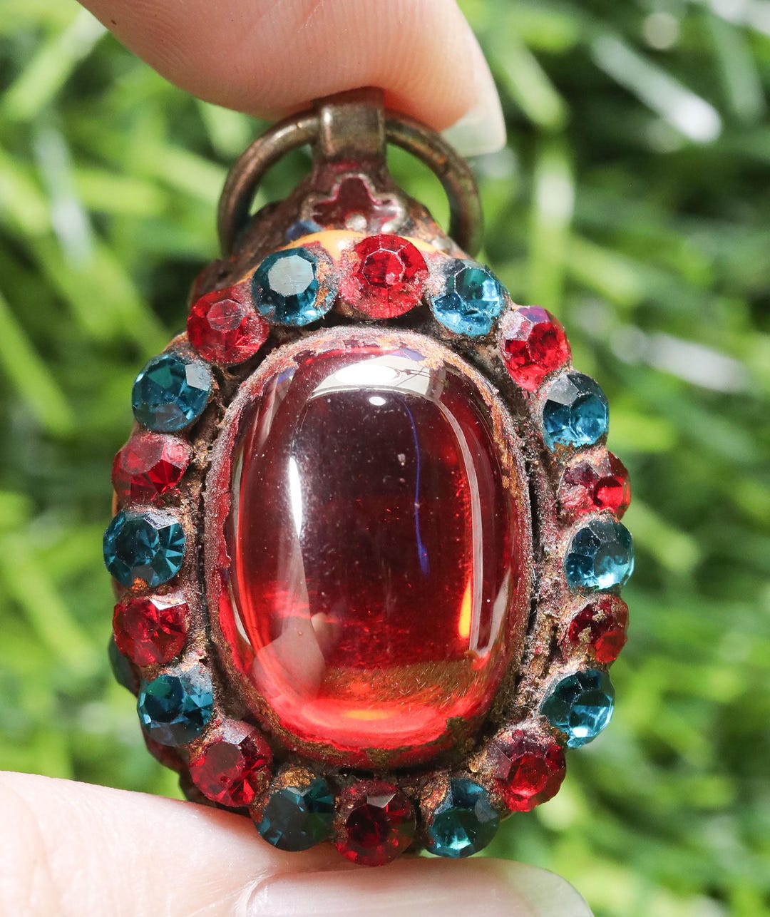 Naga Eye Thai Amulet Pendant: LP Toh, Brass Talisman Jewelry - Etsy