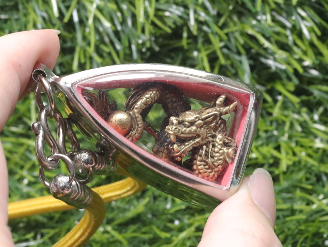 Phaya Nak, Thai Amulet Naga Pendant, Serpent, Brass Pendant, Naga ...