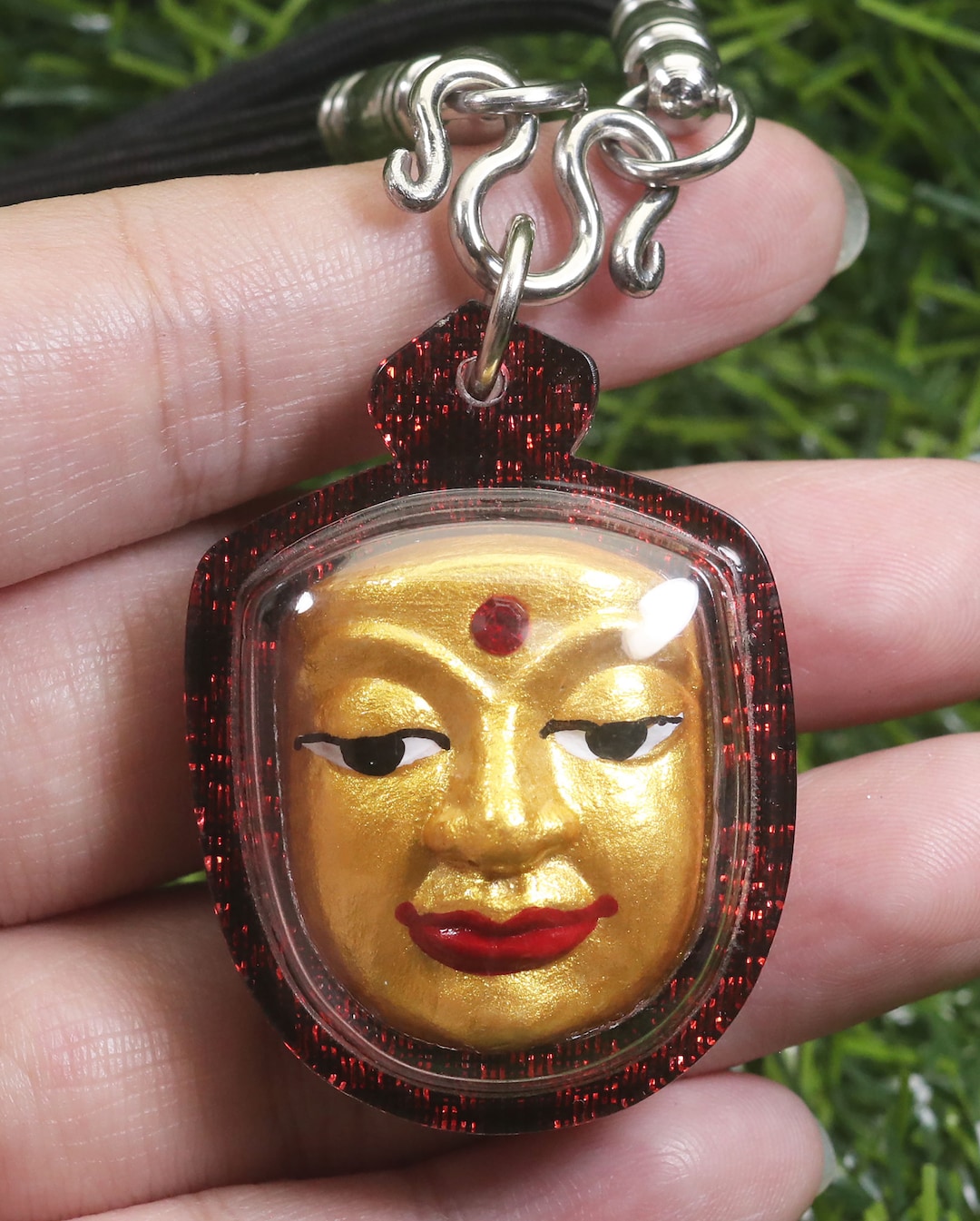 Thai Buddha Amulet Necklace: Brass Monk Talisman - Etsy