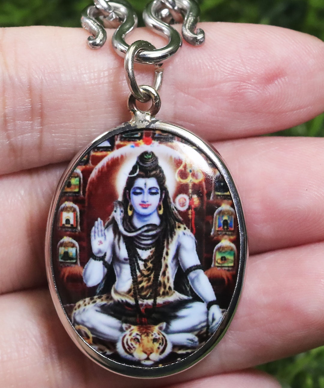 Shiva Locket, Blessed, Shiva Statue, Durga Pendant, Pendant Hindu, Gift ...