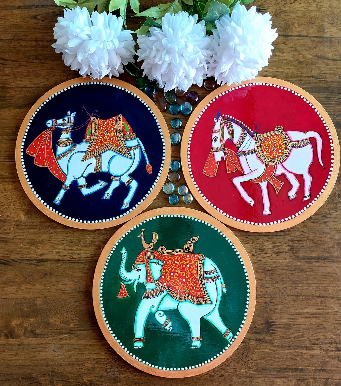 Buy Rajasthani Painting, Jaipur Painting, Wall Plate, Indian Art, Home ...