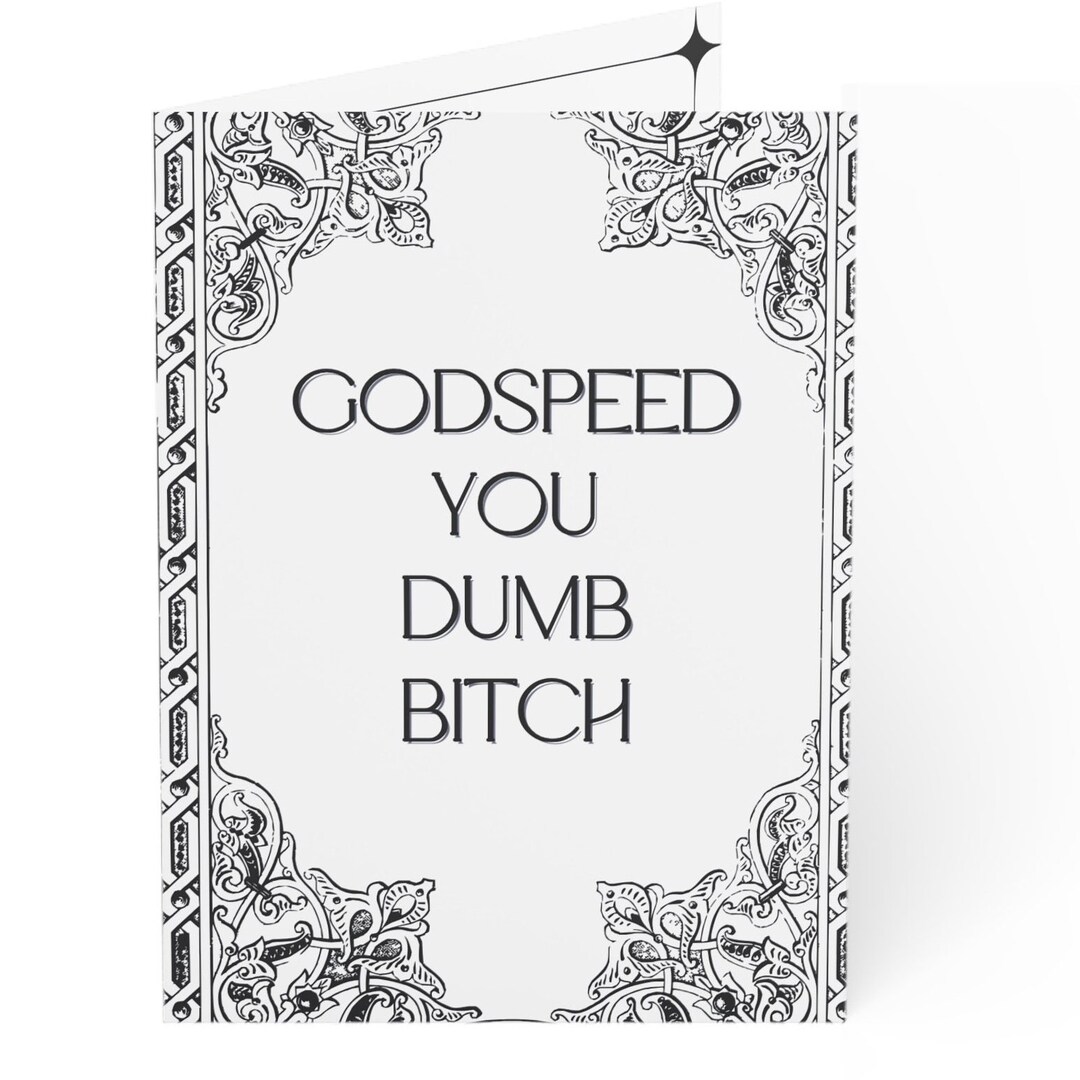 Godspeed Congratulations Greeting Card W/envelope Funny Birthday Gift ...