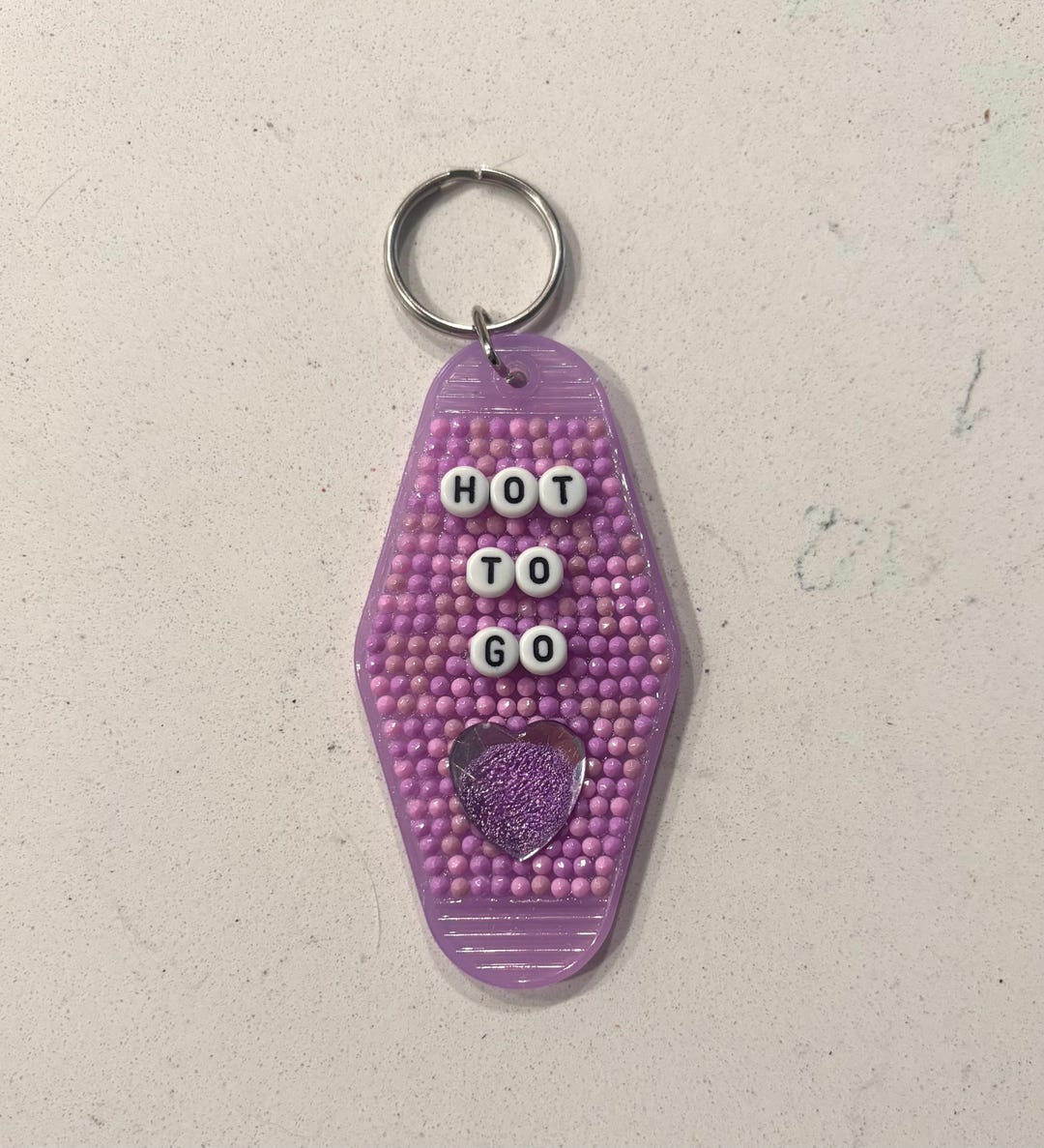 Hot to Go Keychain, Handmade Beaded Keychain, Chappell Roan, Acrylic ...
