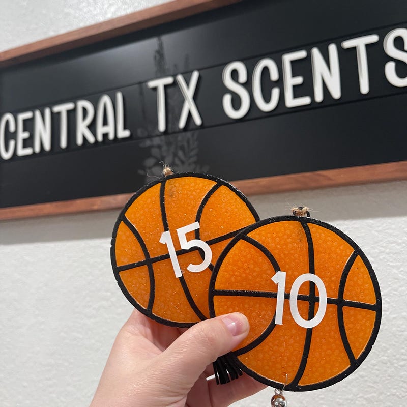 Basketball Car Air Freshie - Etsy