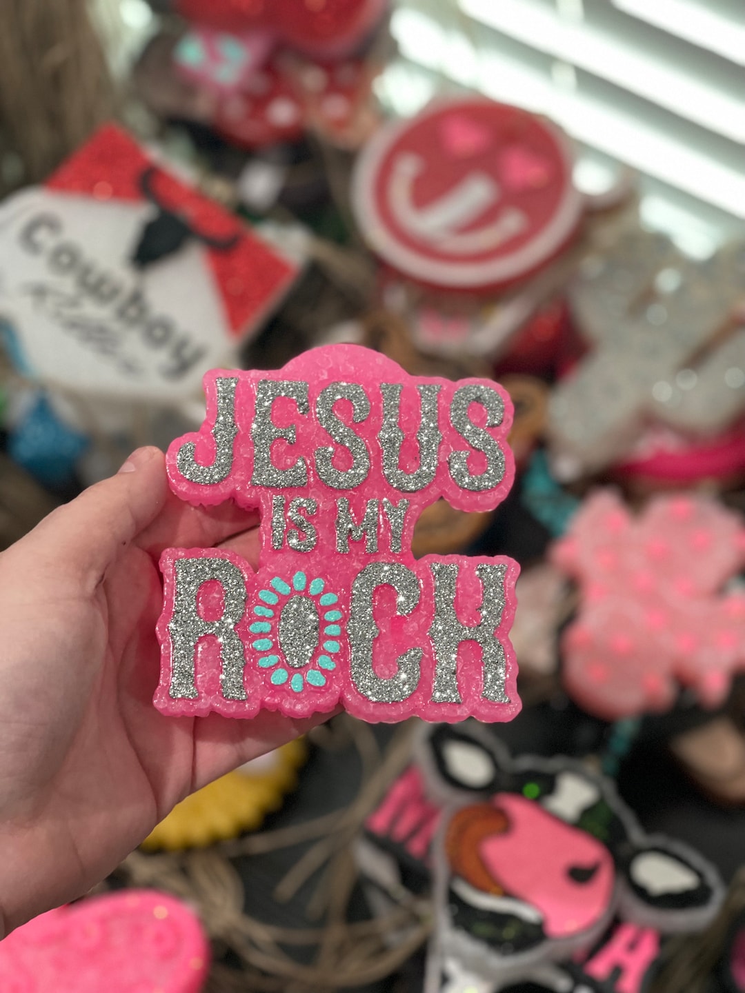 Air Freshener-jesus is My Rock choose Scent & Colors-car Scent-car ...