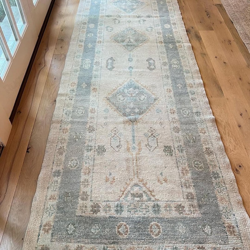 2.5x7 Runner Blue - Etsy