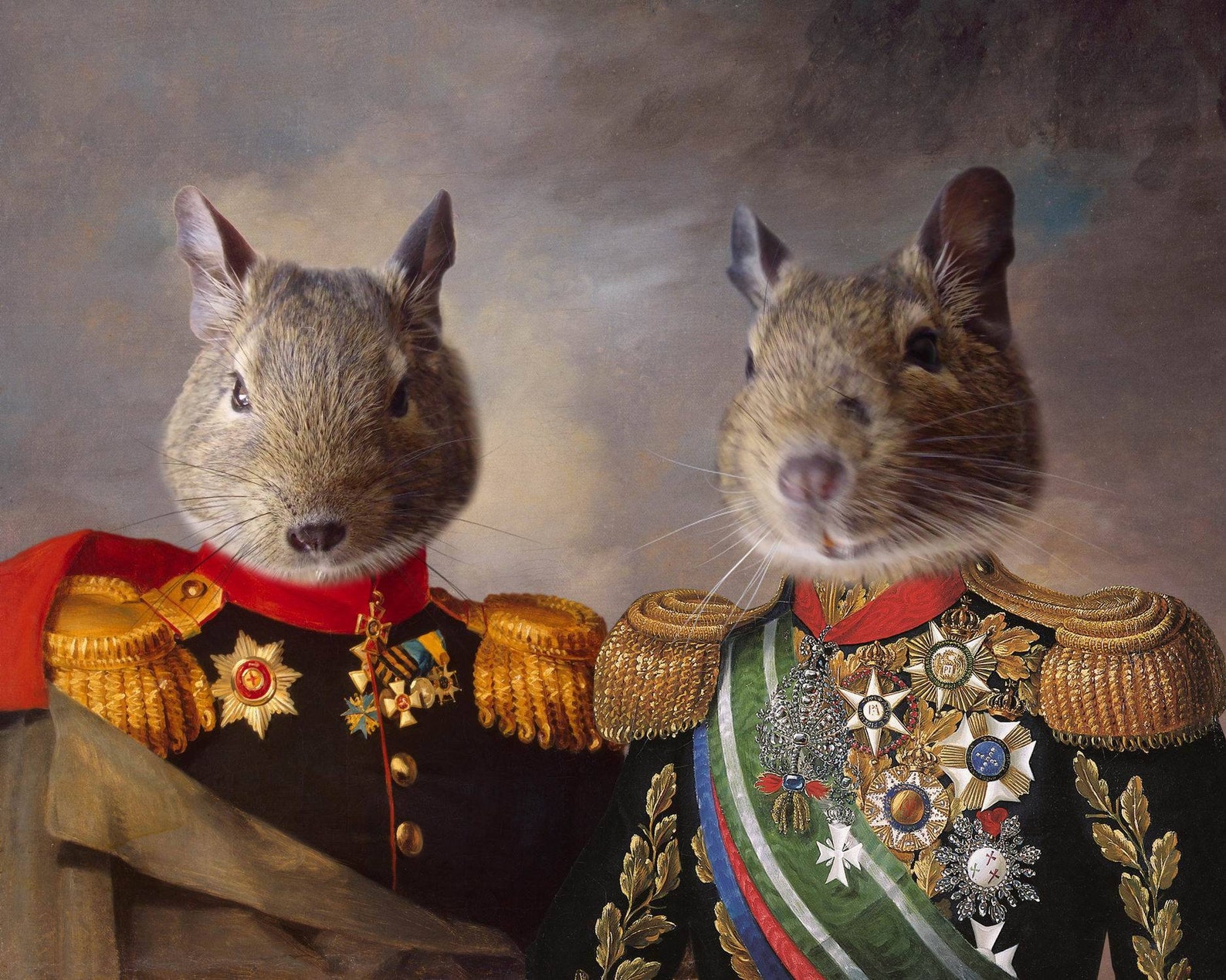 Custom American Gothic Pet Portrait Custom Pet Portrait | Etsy