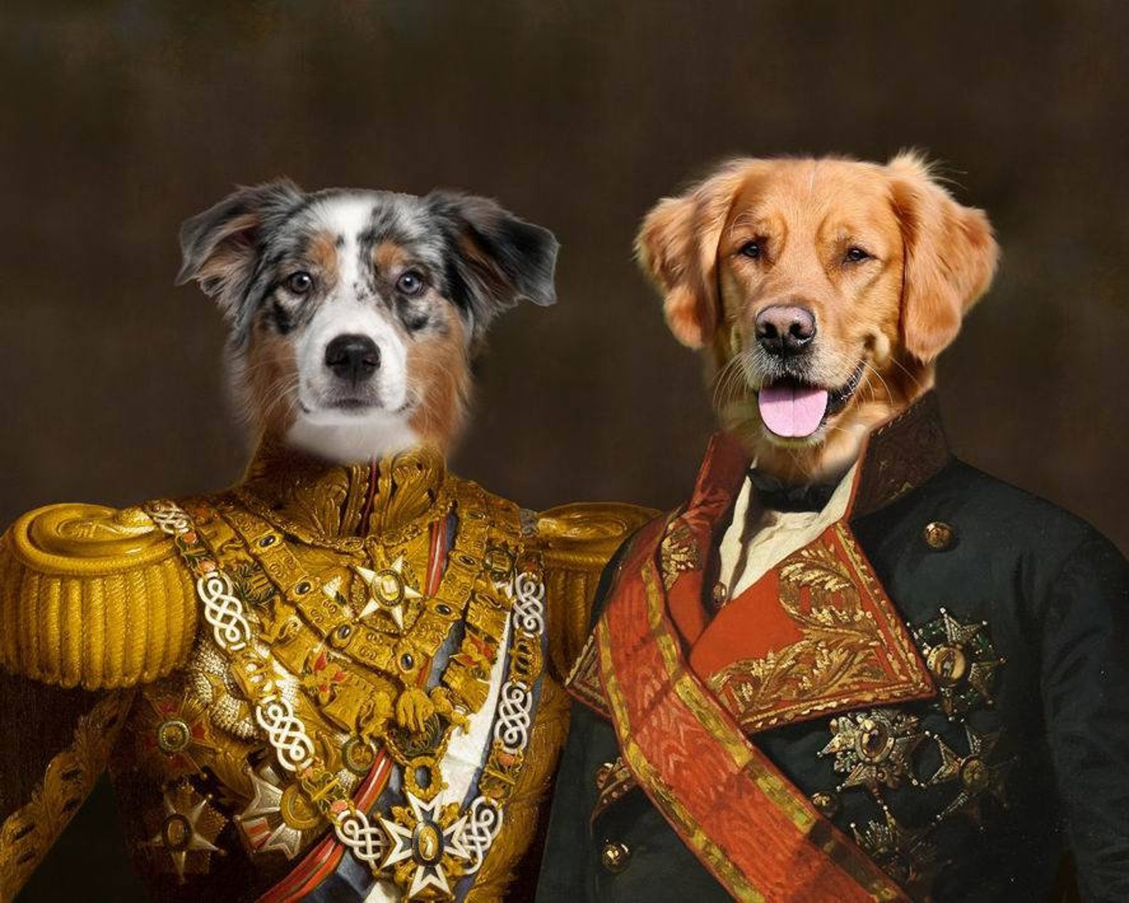 Custom American Gothic Pet Portrait Custom Pet Portrait | Etsy