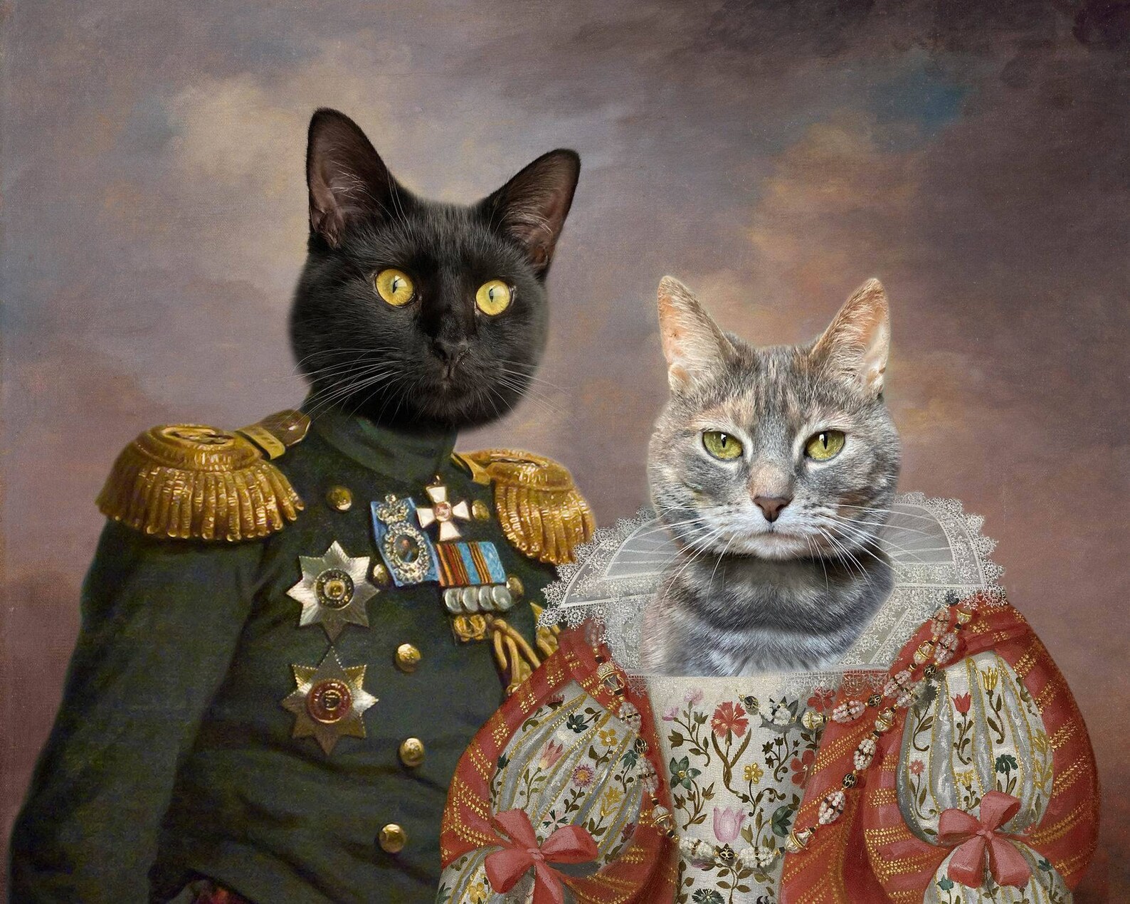 Custom American Gothic Pet Portrait Custom Pet Portrait | Etsy