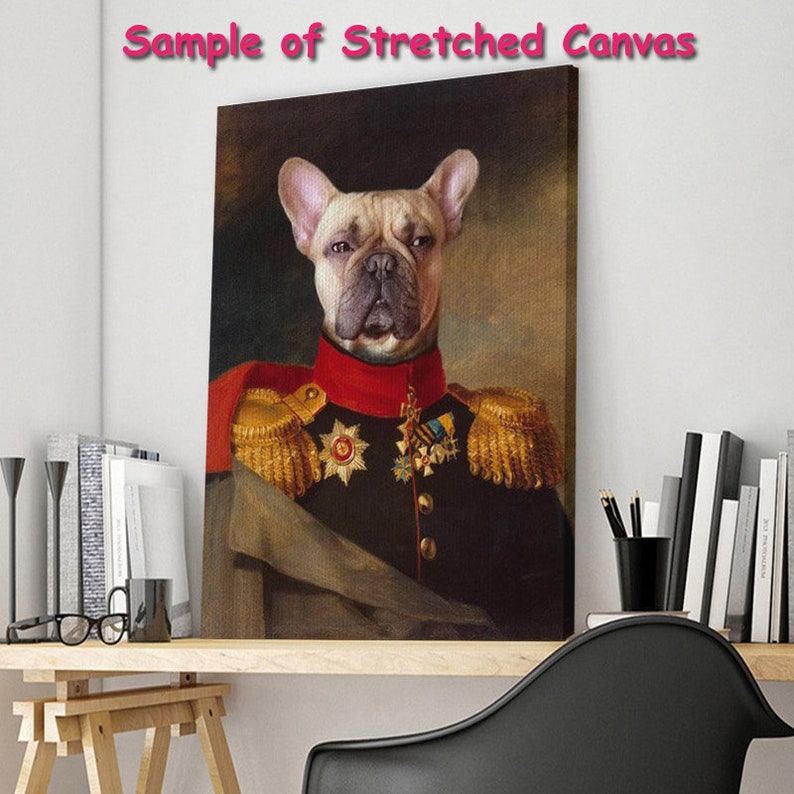 Custom Military Pet Portrait Renaissance Pet Portrait - Etsy
