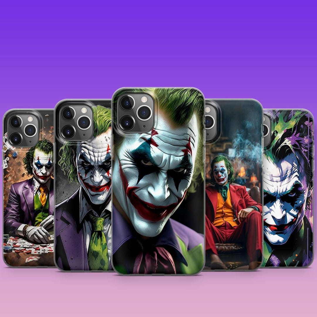 Jocker Pocker Card Clown Phone Case for iPhone 16 15 14 13 12 11 ...