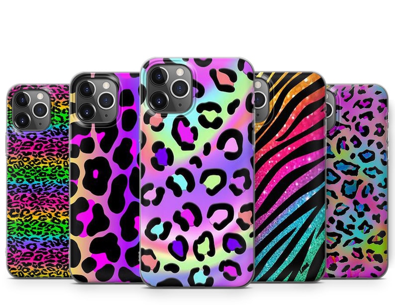 Leopard Cheetah Skin Phone Case for iPhone 16 15 14 13 12 11 Samsung ...
