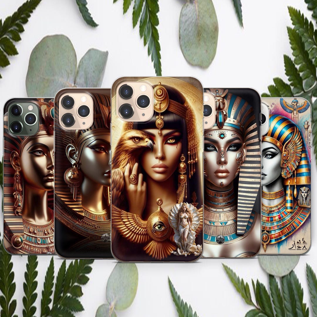 EGYPT CLEOPATRA Sphinx Design Phone Case for iPhone 16 15 14 13 12 11 ...