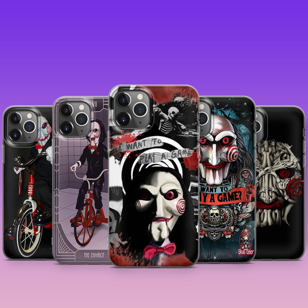 Scary Mask Horror Phone Case for iPhone 16 15 14 13 12 11 Samsung S25 ...