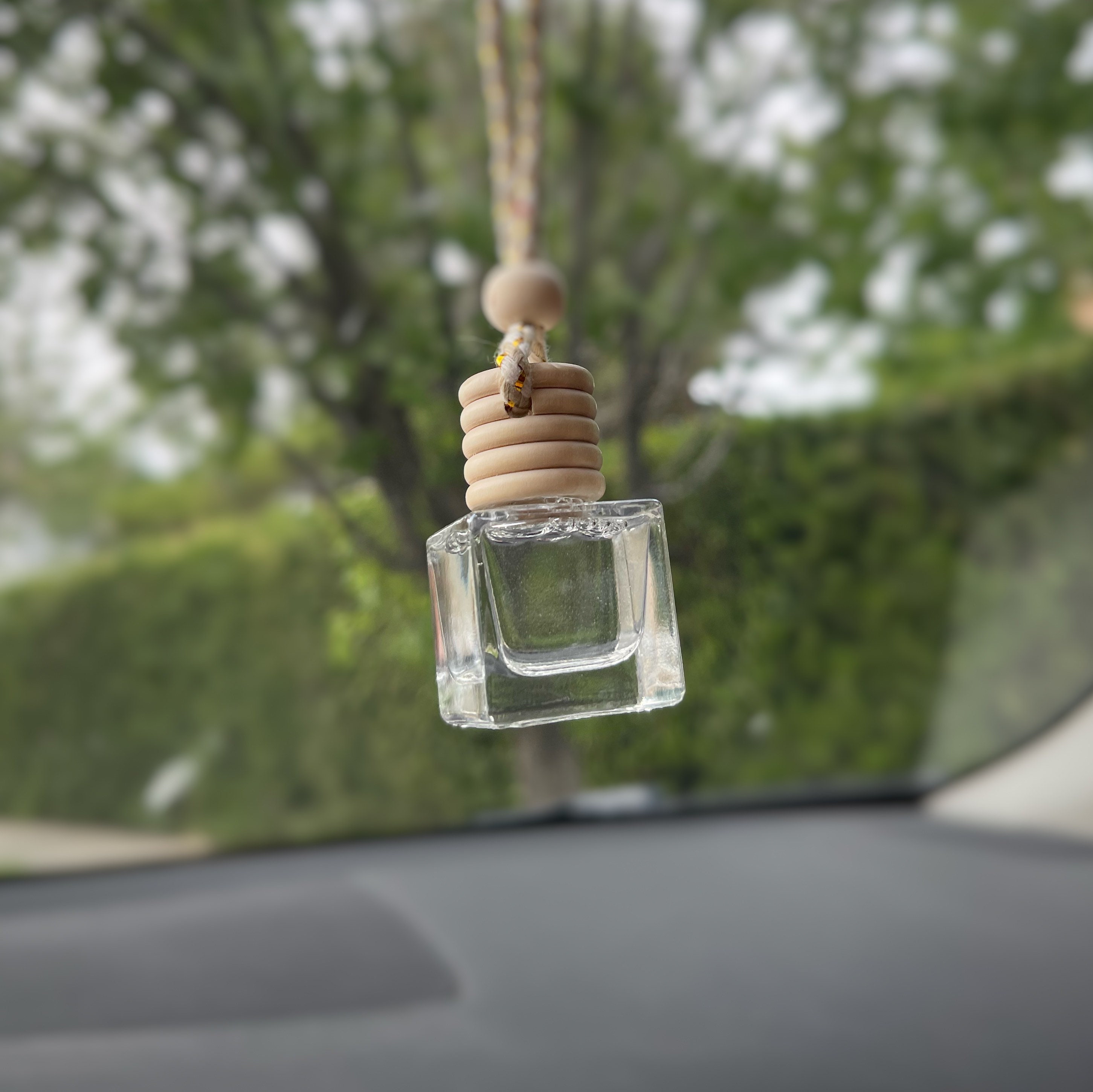 Scented Hanging Glass Diffuser Car Freshener Bottle for - Etsy