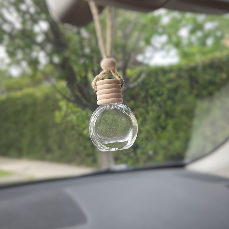 Scented Hanging Glass Diffuser Car Freshener Bottle for - Etsy