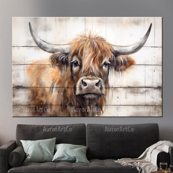 Highland Cattle Art - Etsy