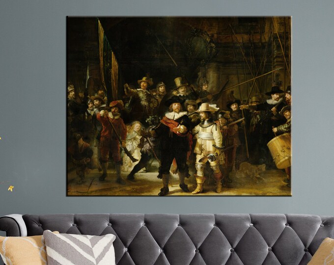 Rembrandt, the Night Watch, 1642 | Art Print | Canvas Print | Fine Art ...