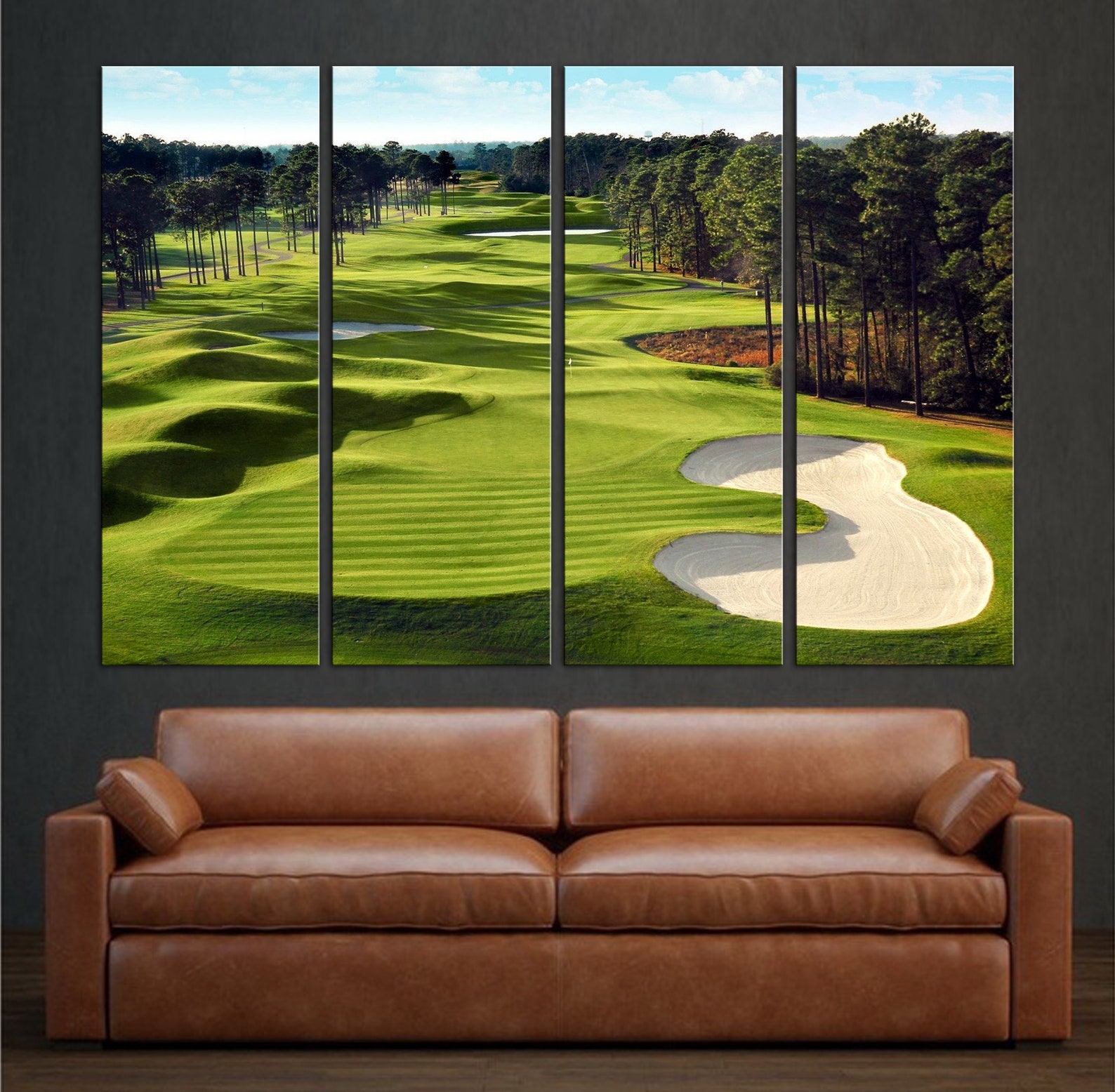 Golf Course Canvas Art: Large Golf Club Wall Decor - Etsy