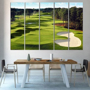 Golf Course Canvas Art: Large Golf Club Wall Decor - Etsy