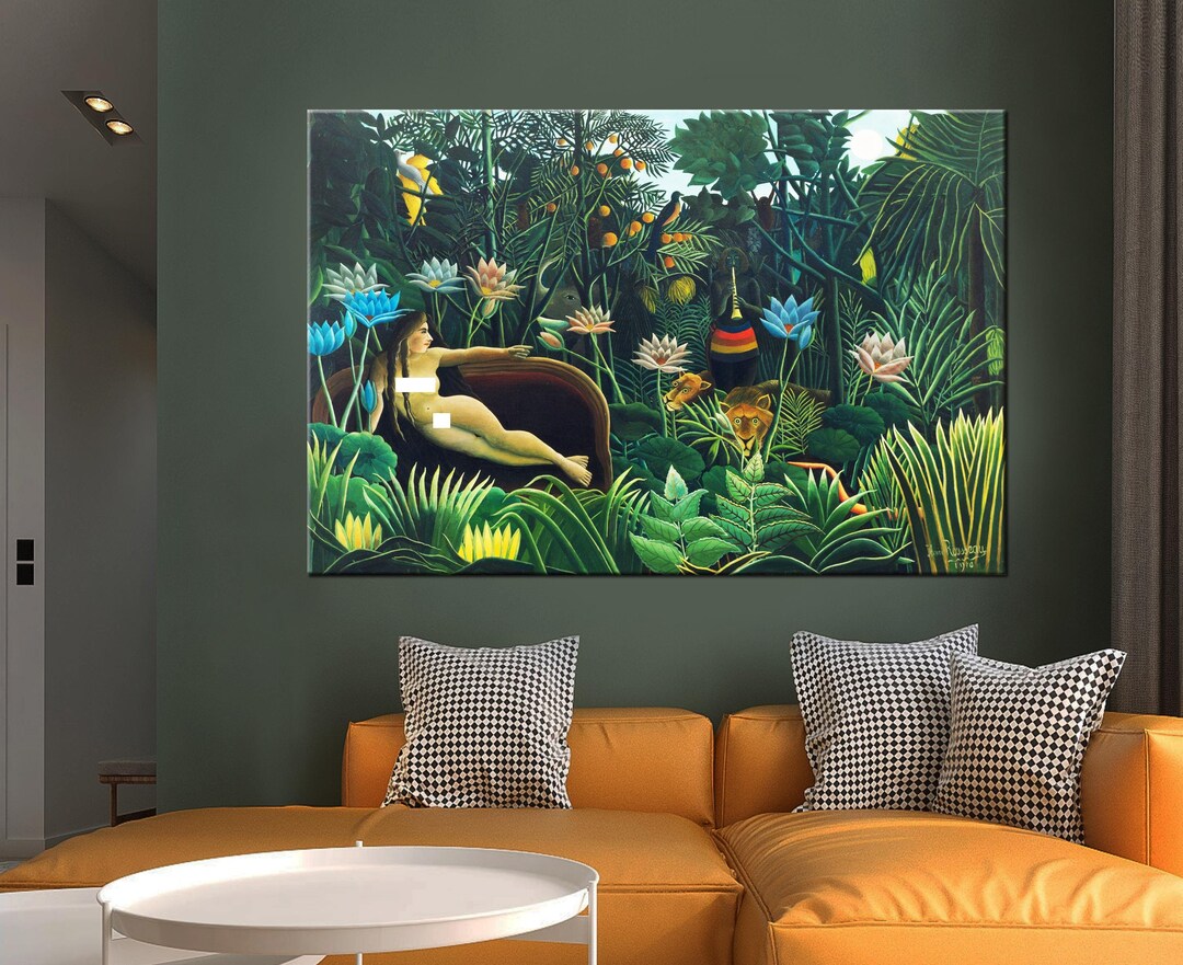 The Dream Henri Rousseau Prints, Reproduction of the Dream Canvas Print ...