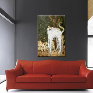 Pierre Bonnard Reproduction Canvas Wall Art, Le Chat Blanc Canvas Print ...