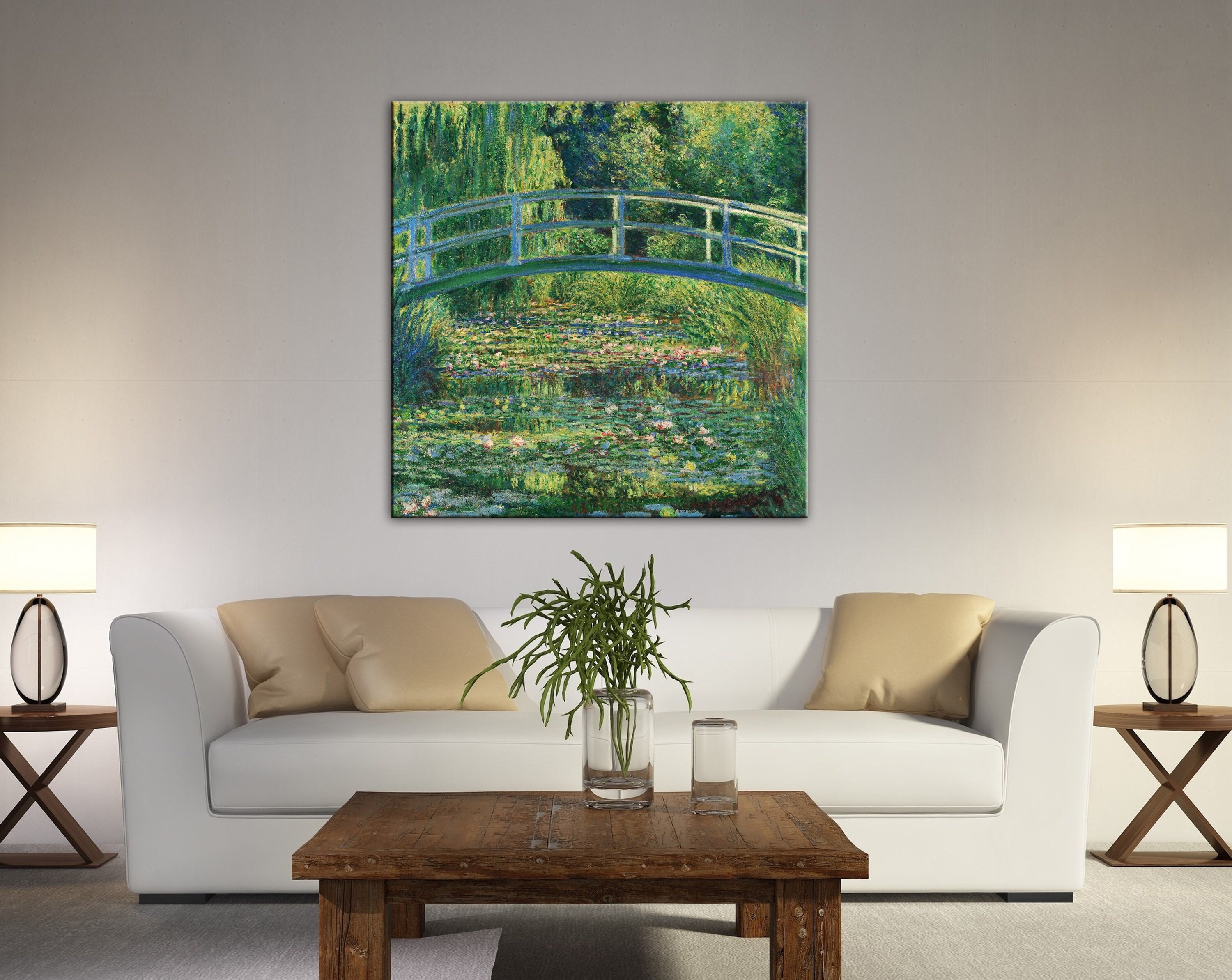Claude Monet Reproduction Canvas Print Water Lilies and - Etsy