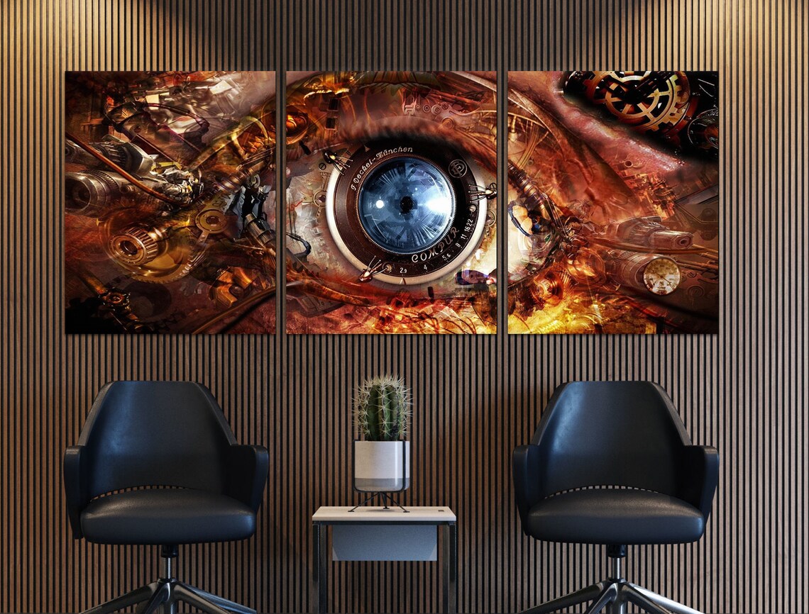 Cyberpunk Eye Wall Art Steampunk Eye Print Cyberpunk Decor - Etsy