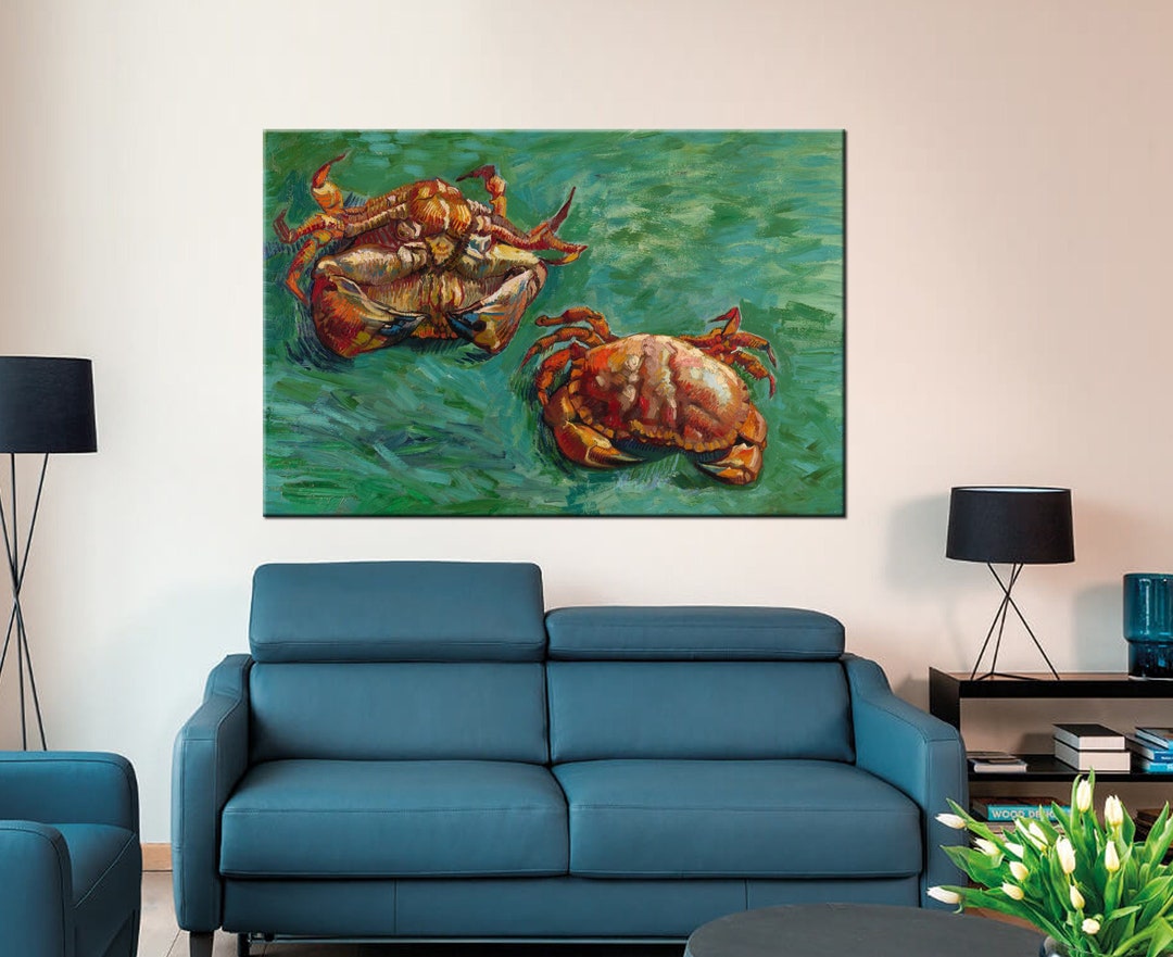 Vincent Van Gogh Reproduction Canvas, Two Crabs Wall Art, Van Gogh Two ...