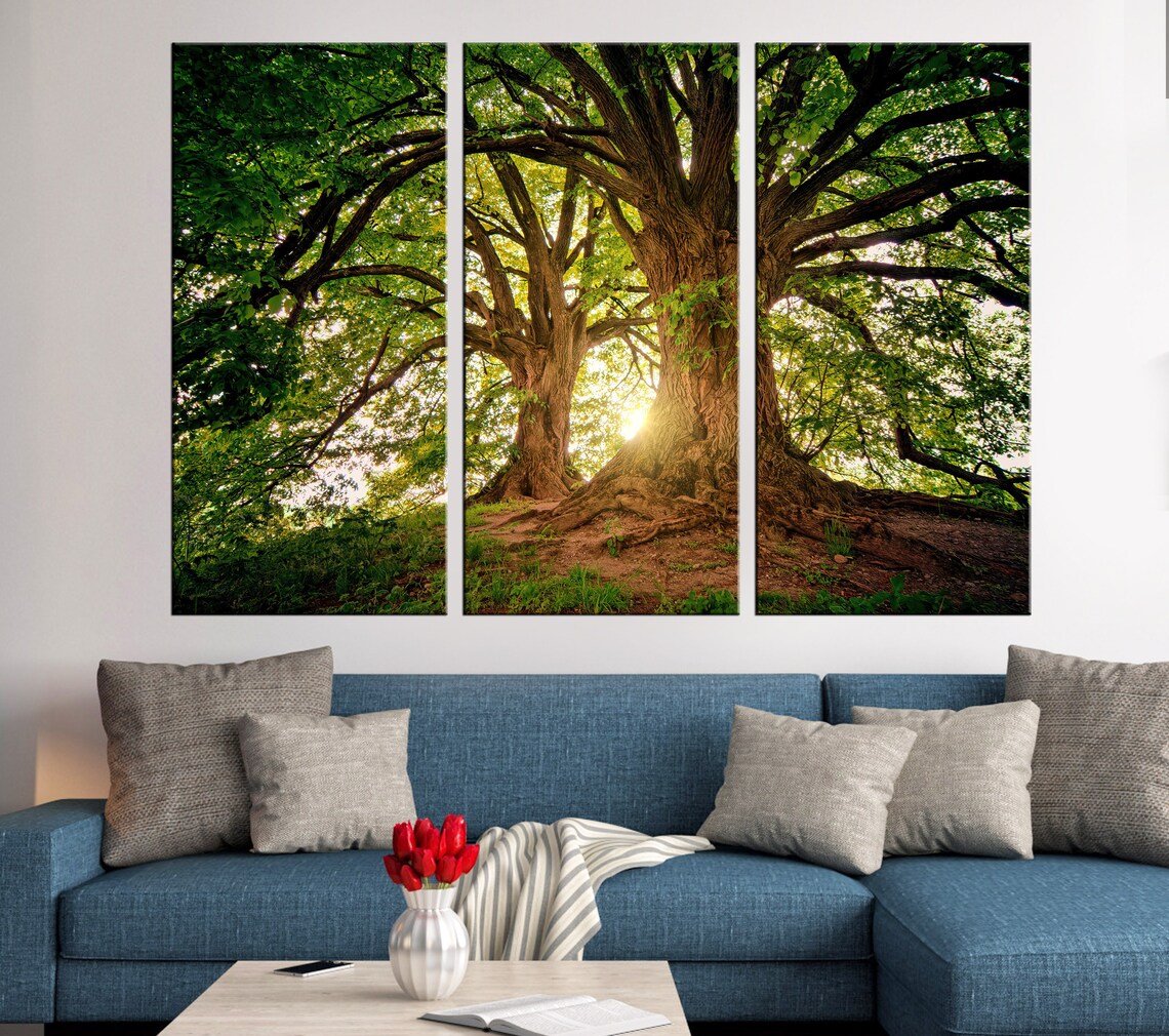 Forest Canvas Trees Canvas Trees Park Print Forest Poster - Etsy