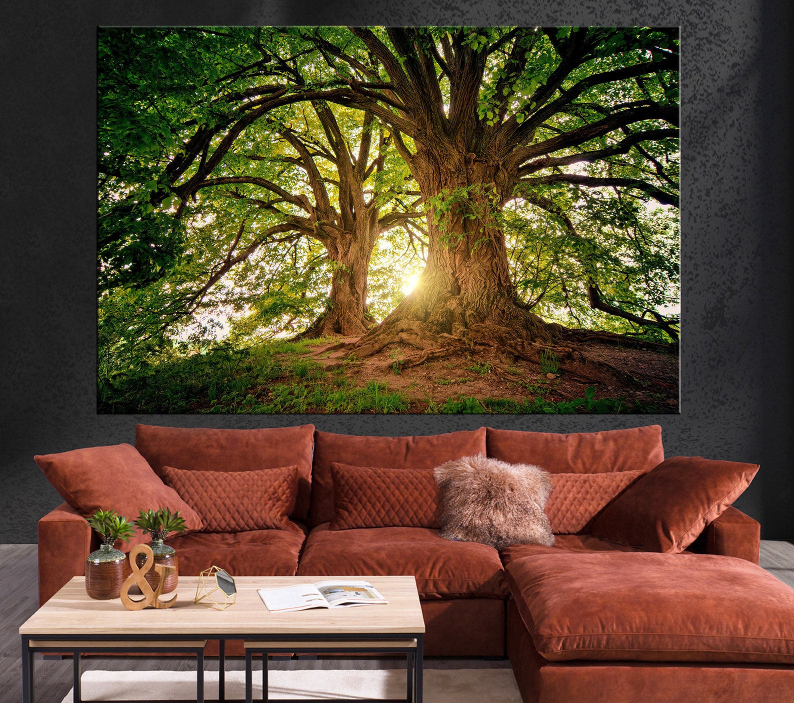 Forest Canvas Trees Canvas Trees Park Print Forest Poster - Etsy