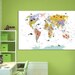 Animals World Map for Kids Atlas Print Continent World Map - Etsy