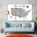 USA Map Kids Canvas, America Map - Etsy