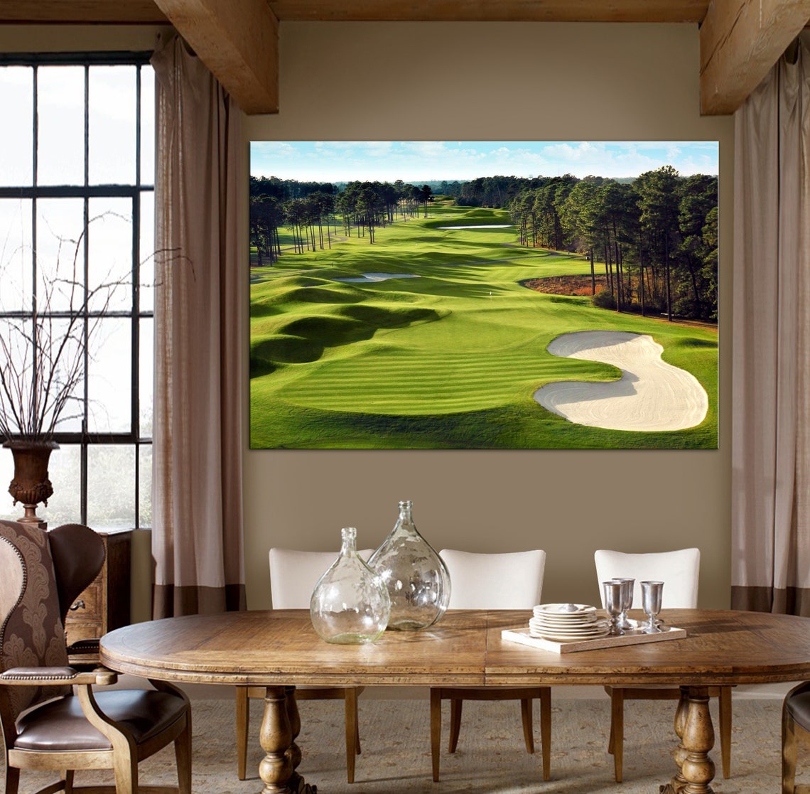 Golf Course Wall Art Golf Сlub Canvas Golf Course Wall - Etsy