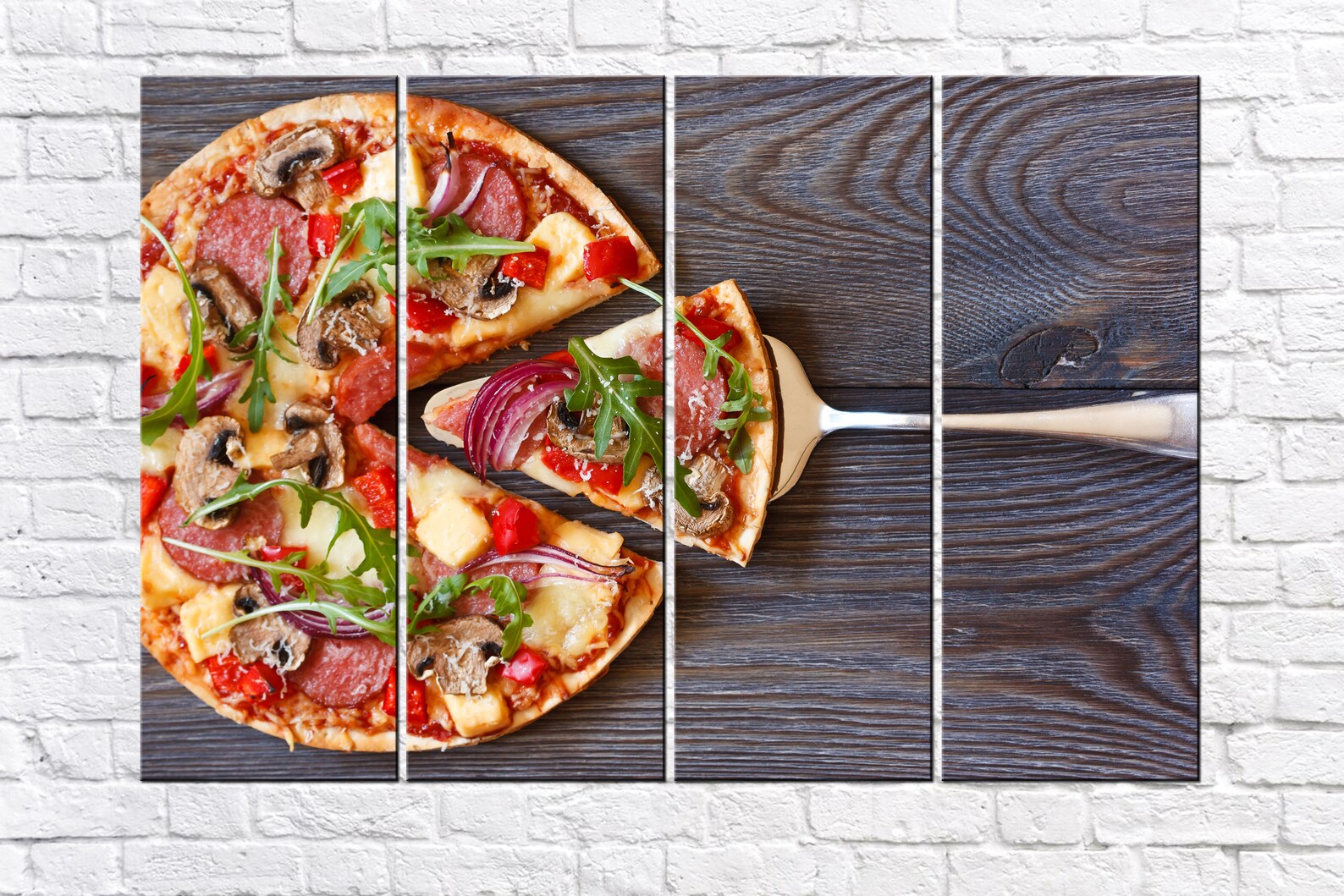 Italian Pizza Decor Cafe Wall Art Restaurant Decor Food - Etsy