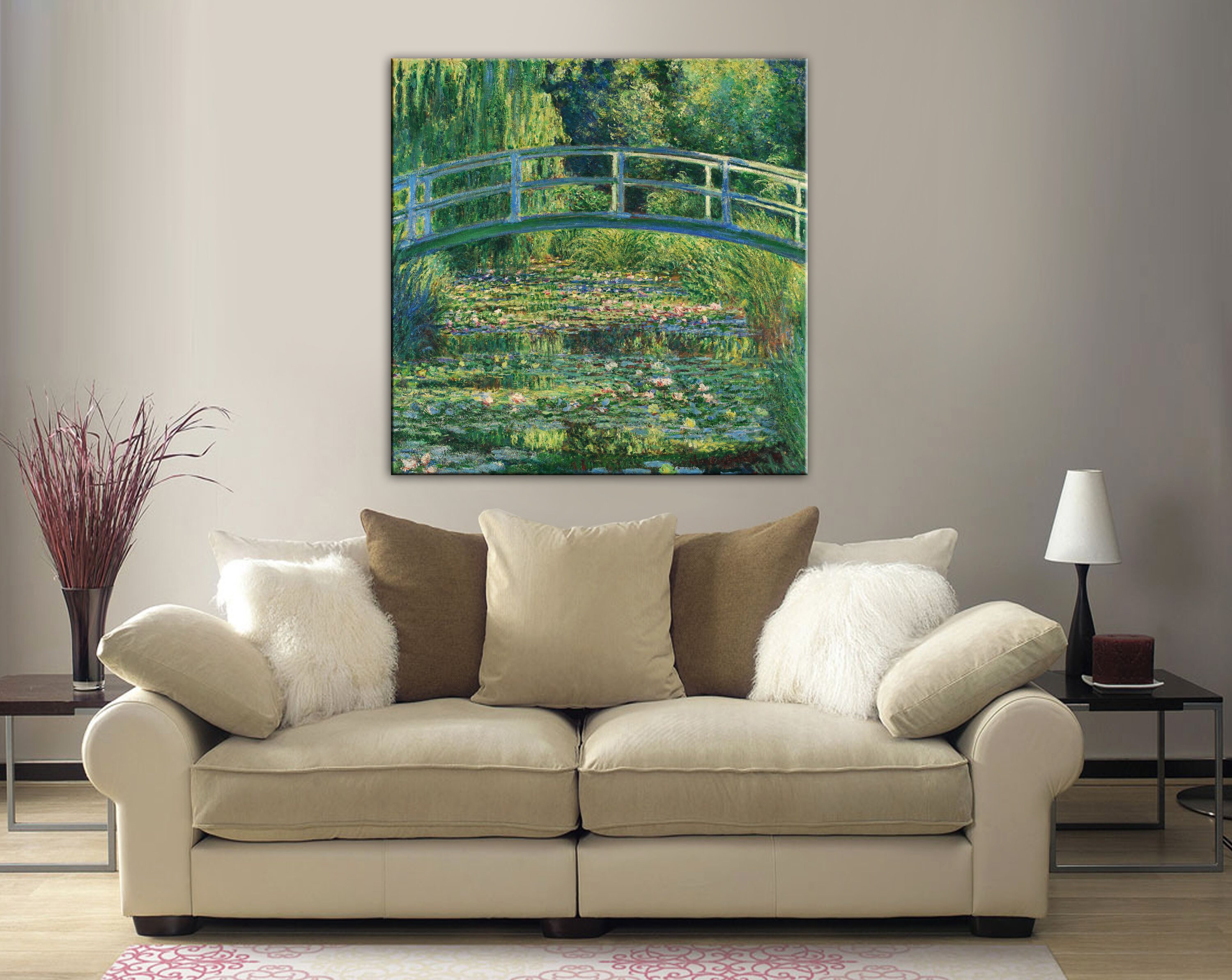 Claude Monet Reproduction Canvas Print Water Lilies and - Etsy